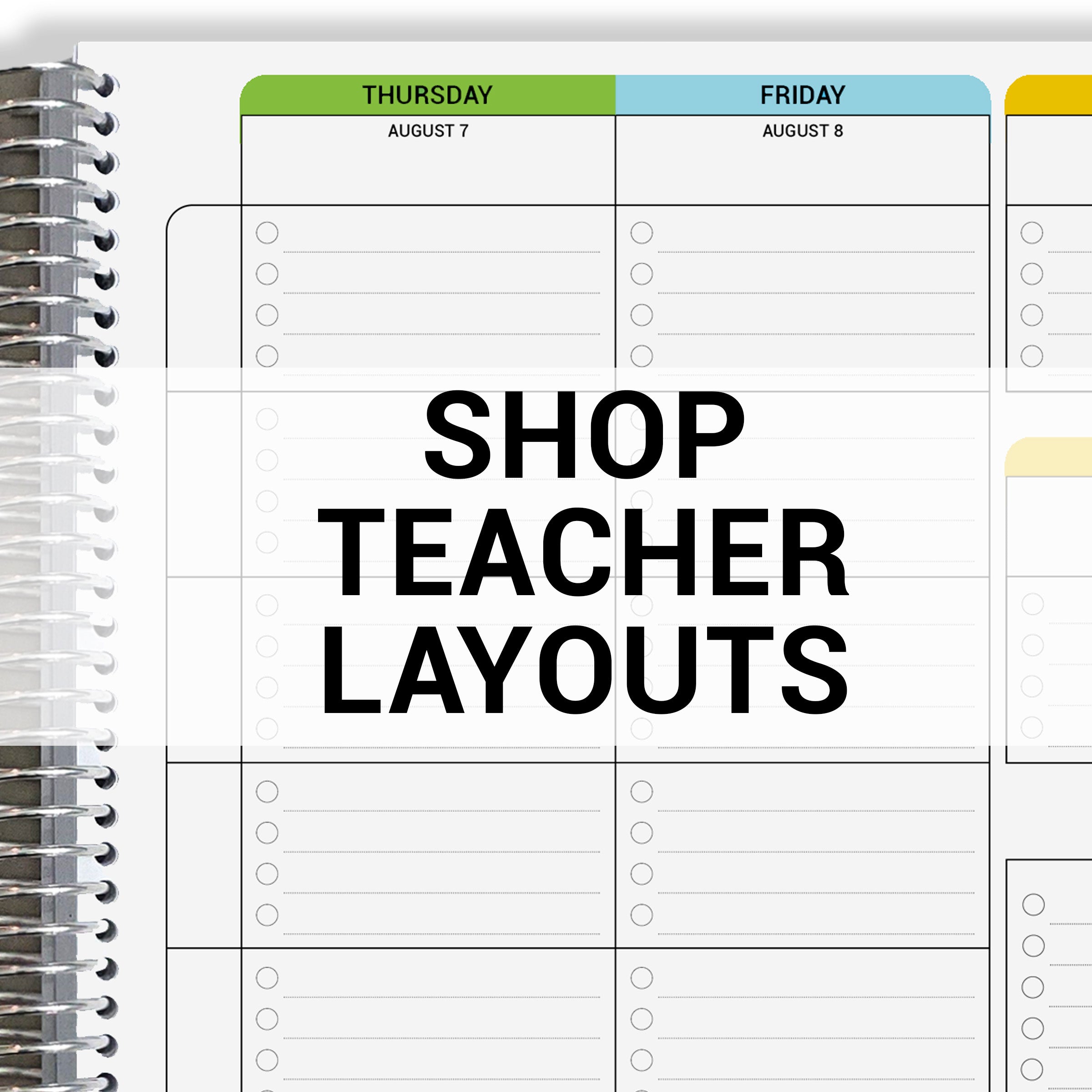 Teacher Planners – Checklist Planners