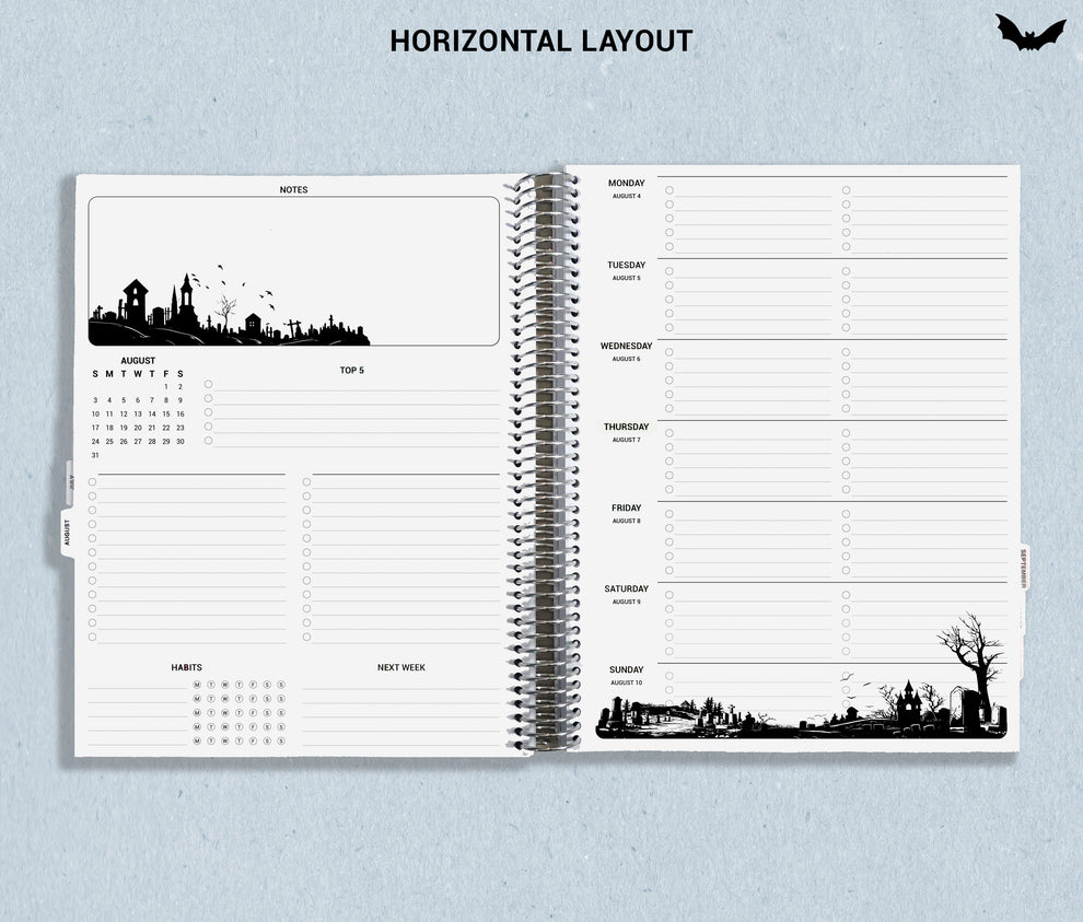 Goth Checklist Planner - Dark Coquette – Checklist Planners